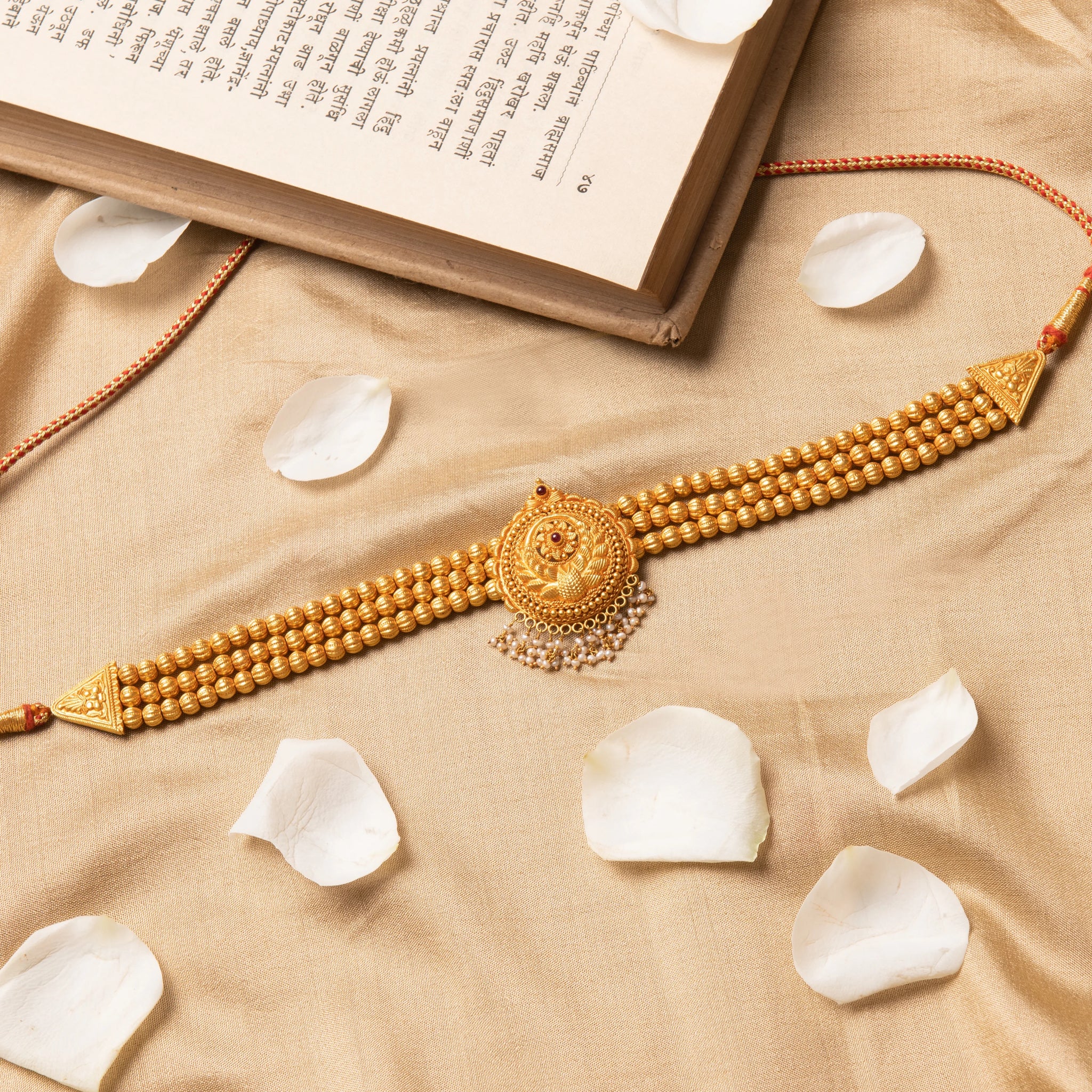 Antique Gold Choker Set - Ramchandra Keshav & Co. – Ramchandra Keshav ...